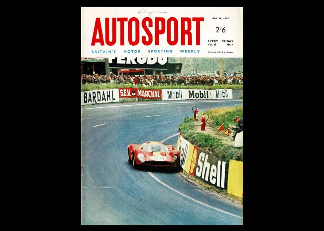 1967 July Autosport British Auto Racing Weekly Magazine: Ferrari P3/4 ...
