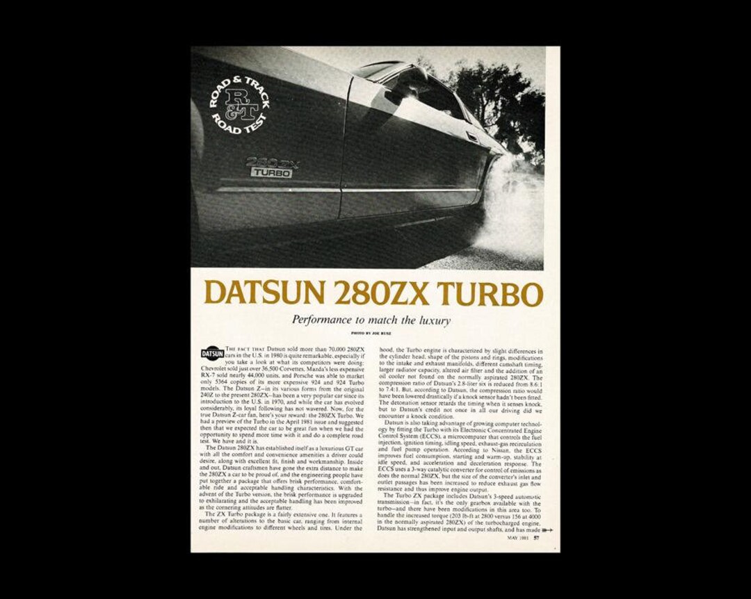 Datsun 280ZX Turbo Original Magazine Road Test - Etsy
