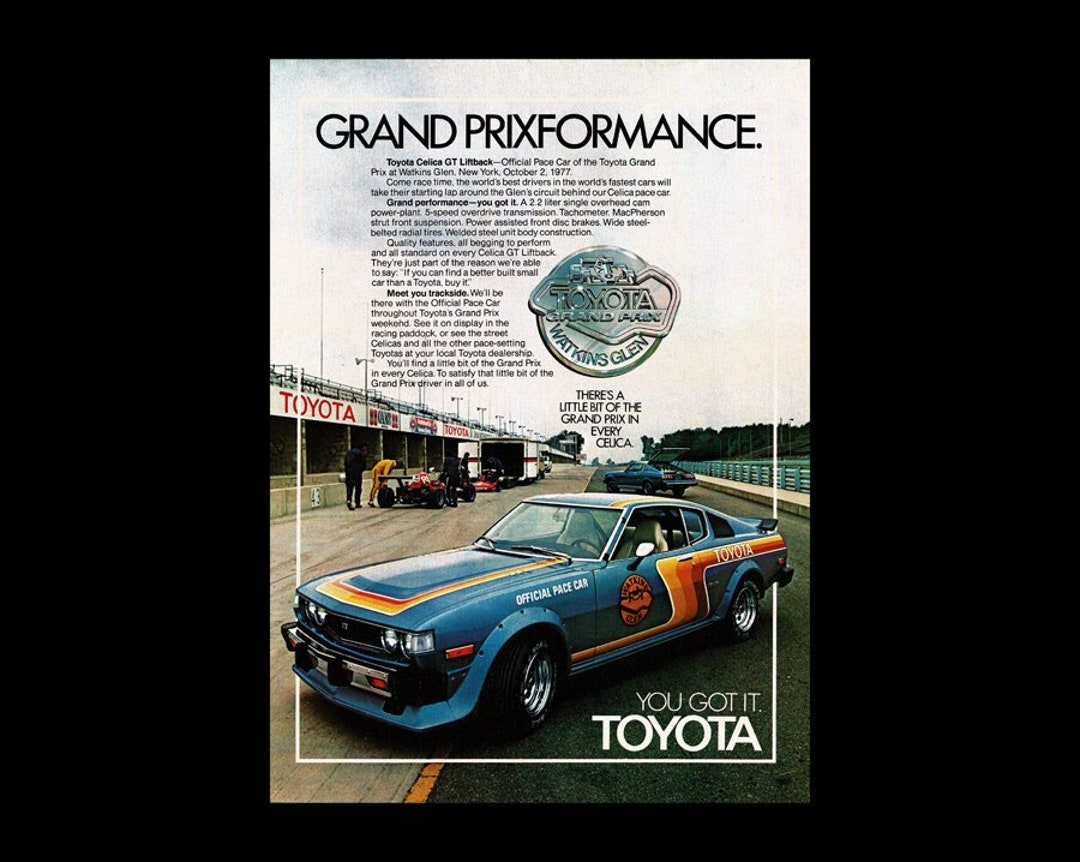 1977 Toyota Celica Original Magazine Ad Pace Car at Toyota - Etsy