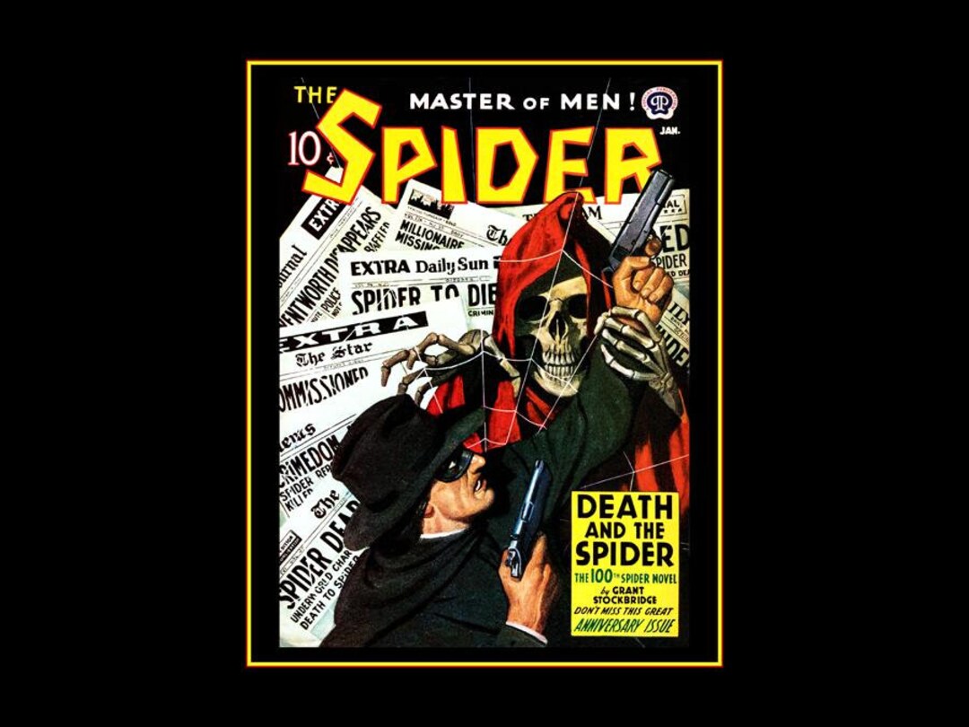 1940's the Spider Mystery Detective Pulp Magazine Cover Poster Print ...