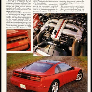 1990 Nissan 300ZX Turbo Original Magazine Road Test - Etsy