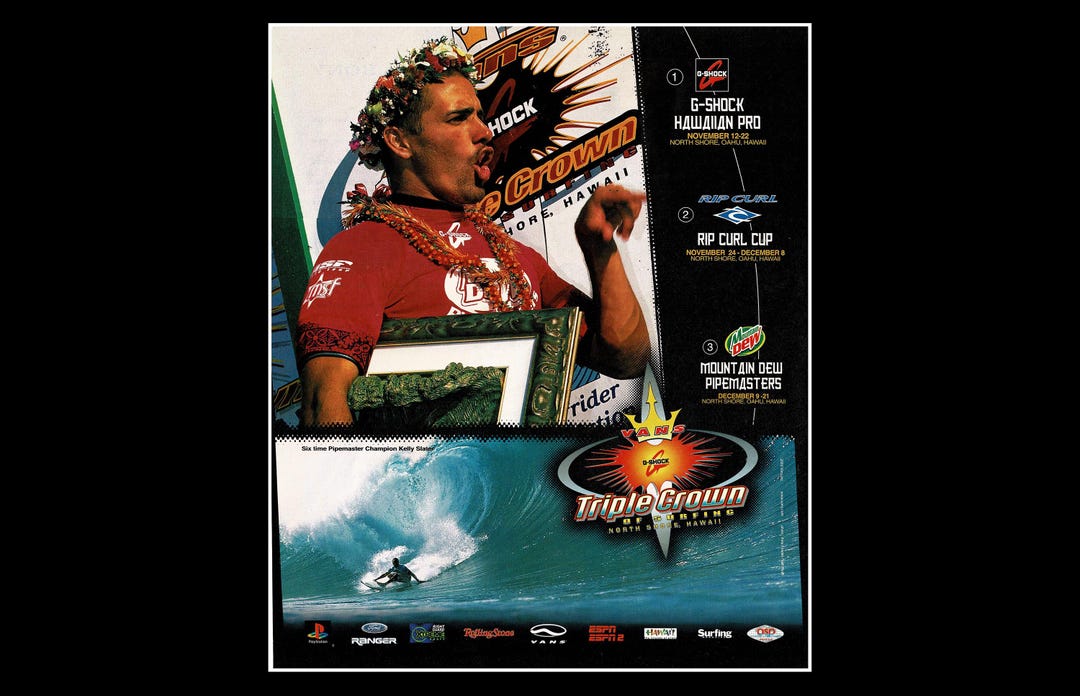 2000 Triple Crown of Surfing North Shore Hawaii Original Magazine Ad ...