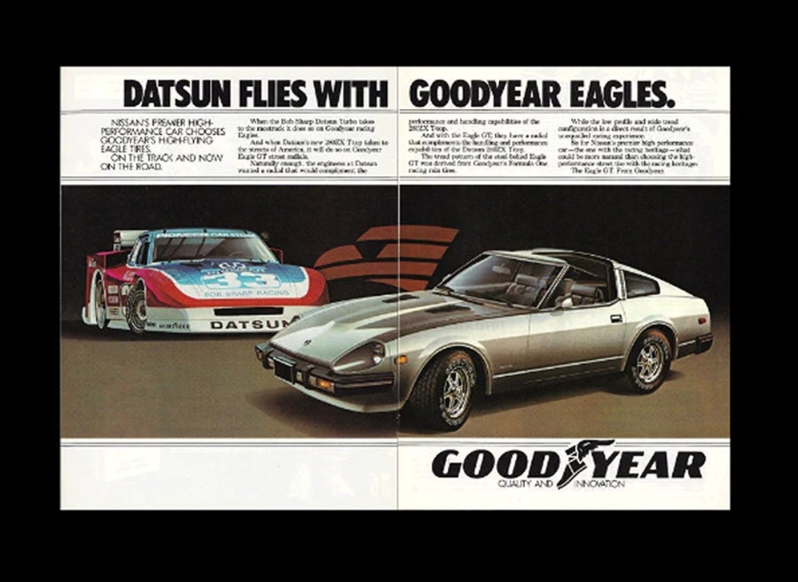 1982 Datsun 280ZX Turbo Street & Race Car Original Magazine Ad - Bob ...