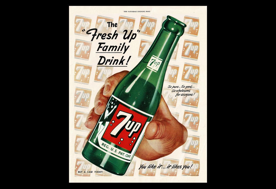 1949 7up Soda Original Magazine Ad - Etsy