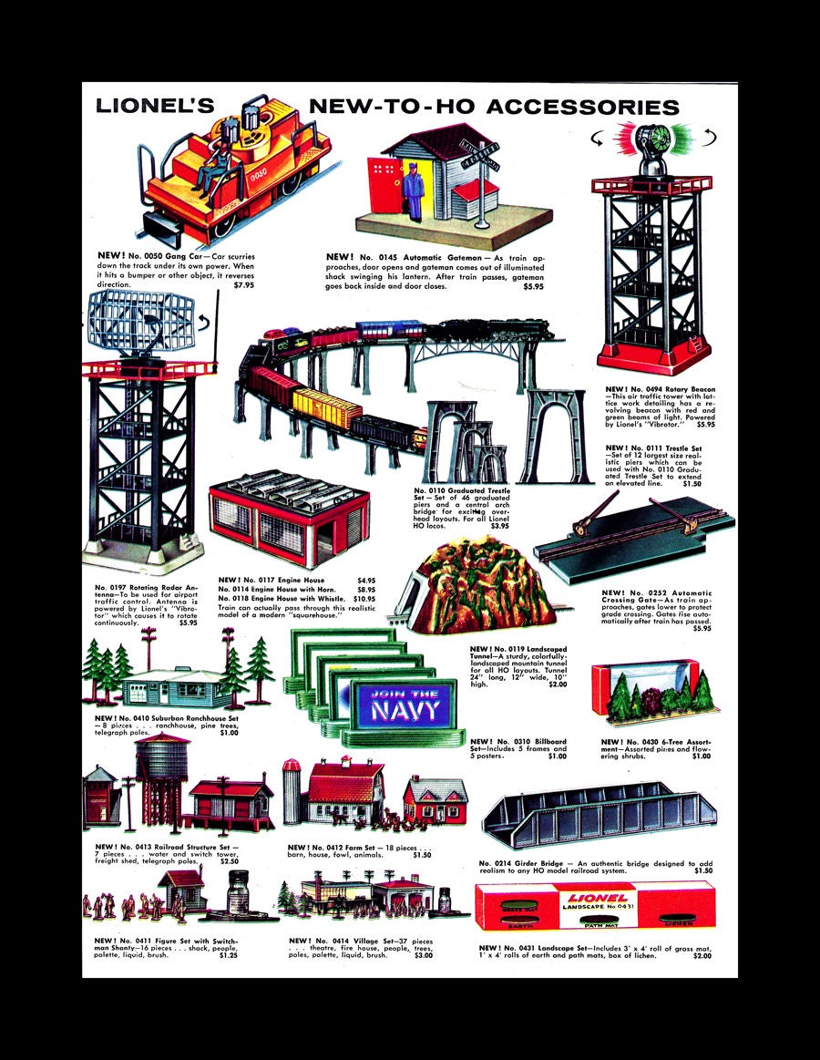 1959 Lionel HO Electric Trains Original Retro Magazine 8 Page - Etsy