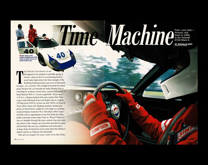 1966 Ford GT40 Original Magazine History Feature Article - 2000 Publish ...