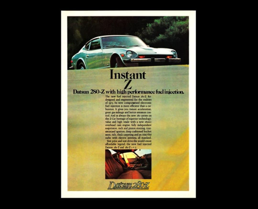 1975 Datsun 280Z Original Magazine Ad - Etsy