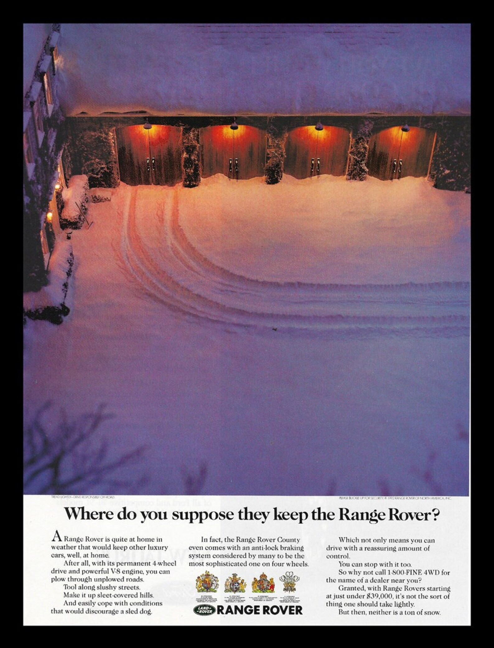 1992 Land Rover Range Rover Original Retro Magazine Ad - Etsy