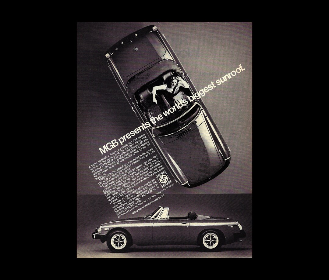 1976 MG MGB Original Magazine Ad - Etsy