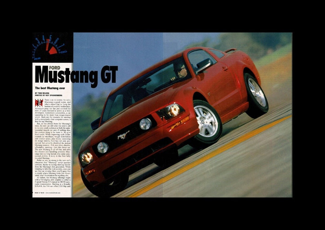 2005 Ford Mustang GT Original Magazine Road Test - Etsy
