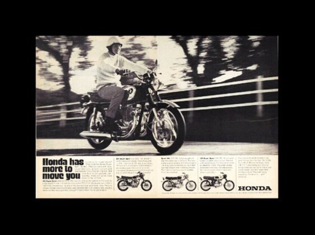1969 Honda Motorcycles Original Magazine Ad - Etsy