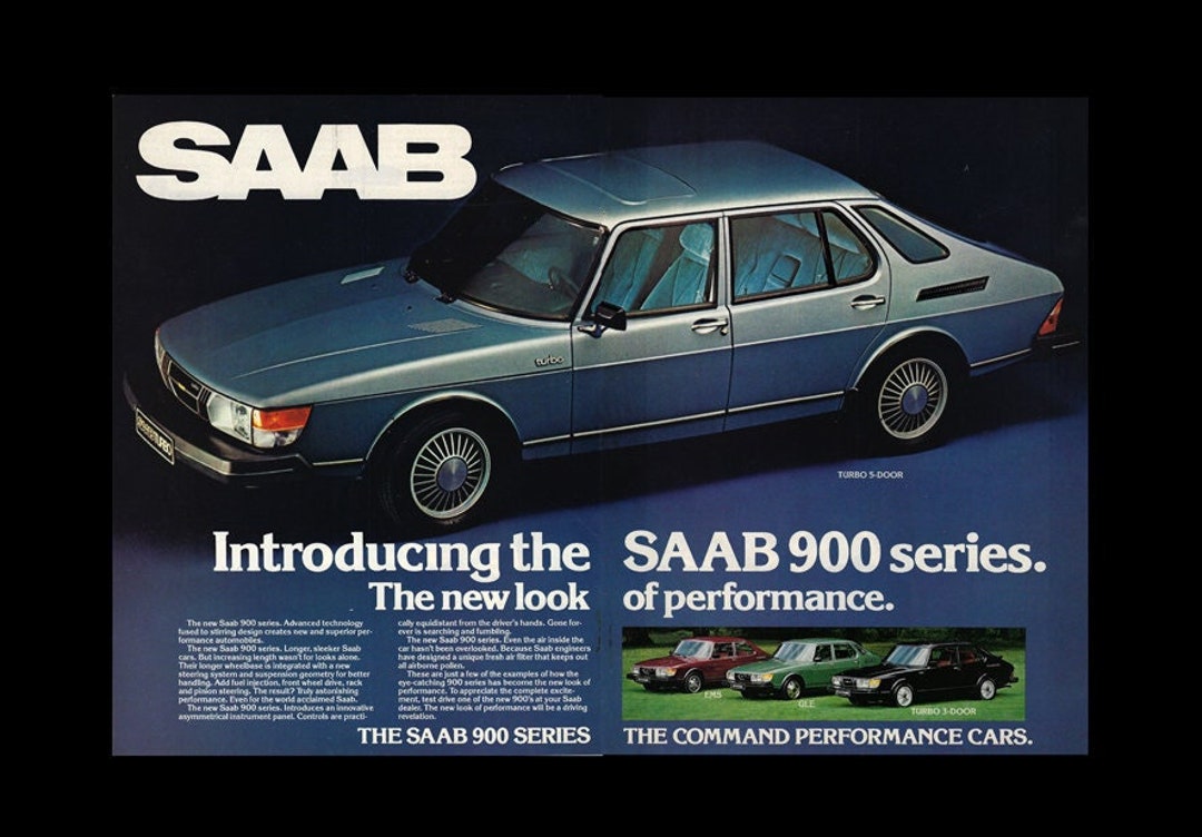 1984 Saab 900 Original Magazine Ad - Etsy
