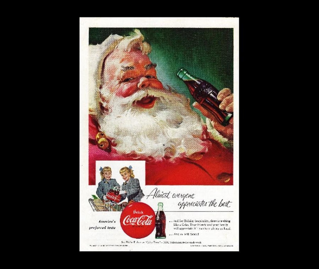 3 Coca Cola Coke Santa Original Magazine Ads Special Sale Price Reg. 7. ...