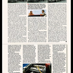 BRE Datsun 510 SCCA Race Car Original Magazine Historical Feature ...