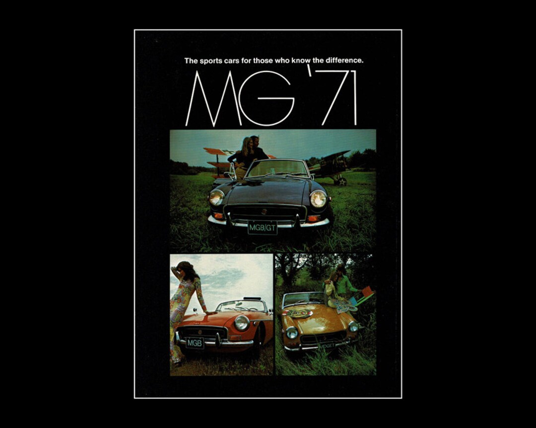 1971 MG MGB & Midget Original 6 Page Magazine Ad Insert - Etsy
