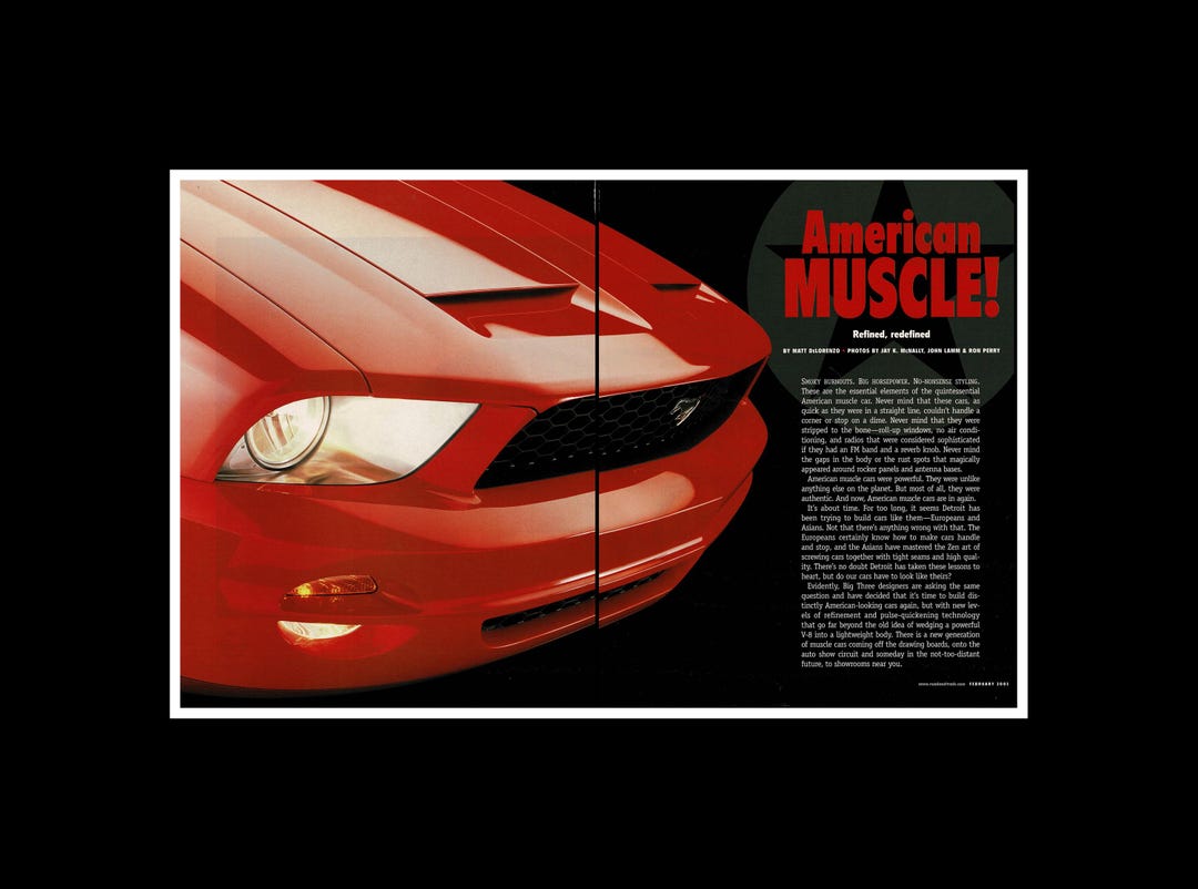 2005 Ford Mustang New Model Prototype Preview Original Magazine Feature ...