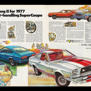 1977 Ford Mustang 2 Original Magazine Ad - Etsy
