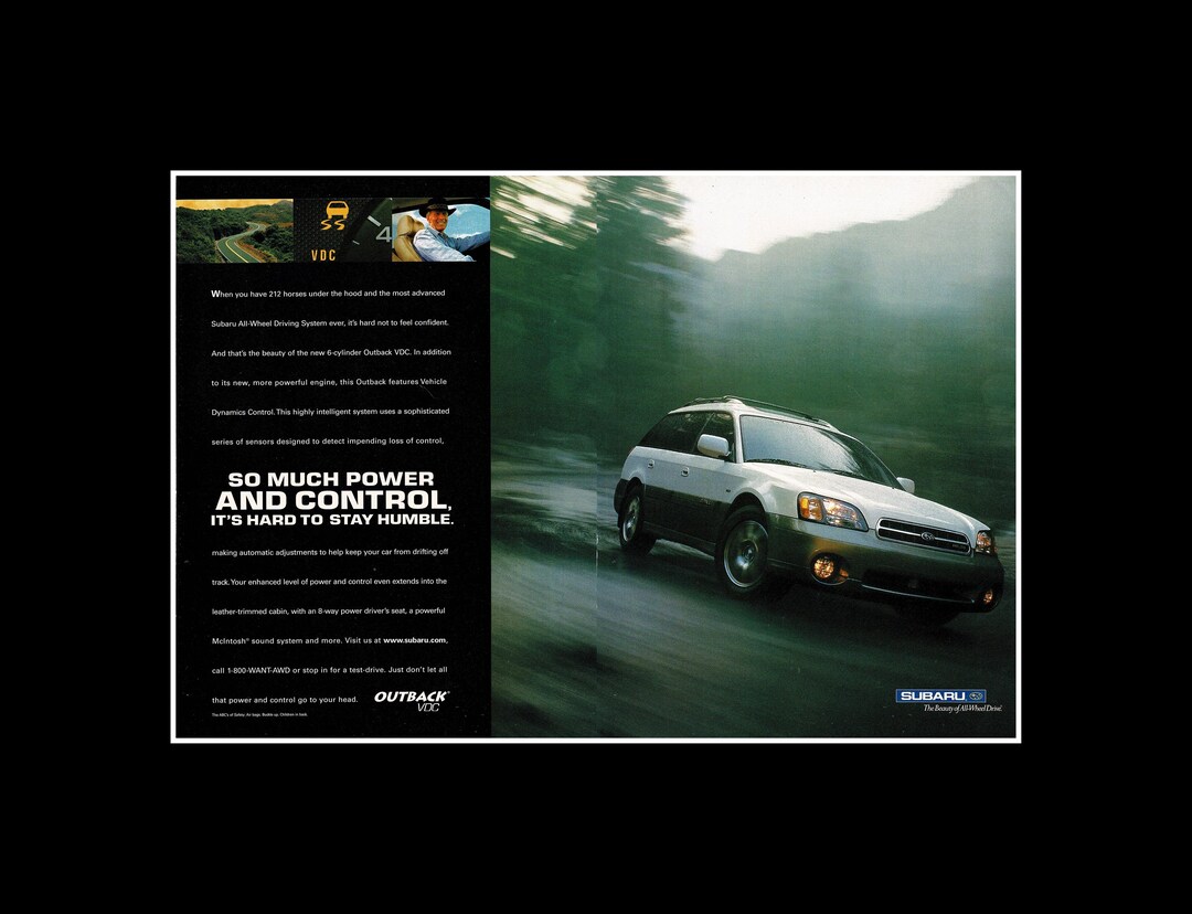 2001 Subaru Outback Original Magazine Ad - Etsy