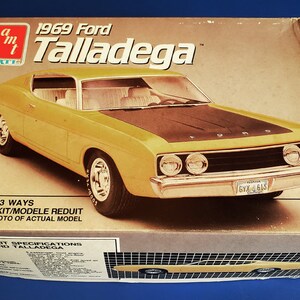 1969 Ford Torino Talladega Vintage Model Kit 1/25 Scale - Etsy
