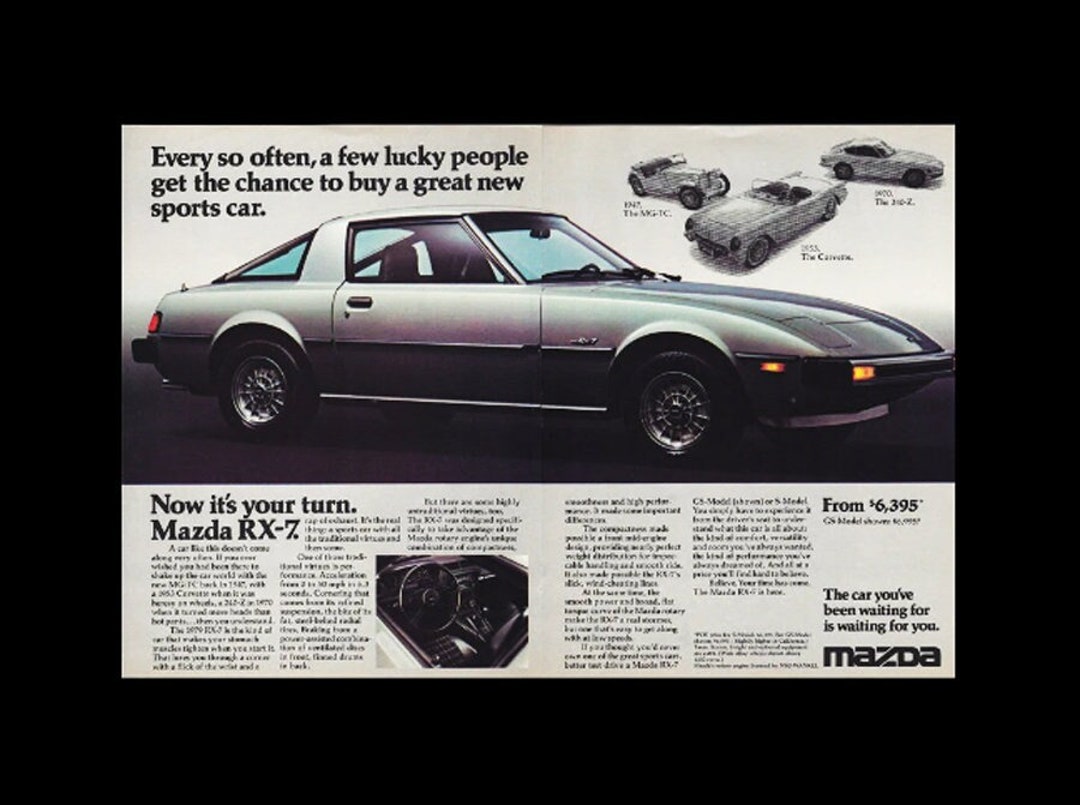 1979 Mazda RX7 Original Magazine Ad - Etsy