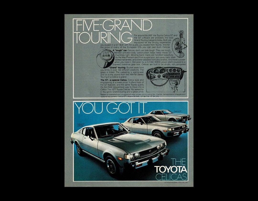 1977 Toyota Celica Original Magazine Ad - Etsy