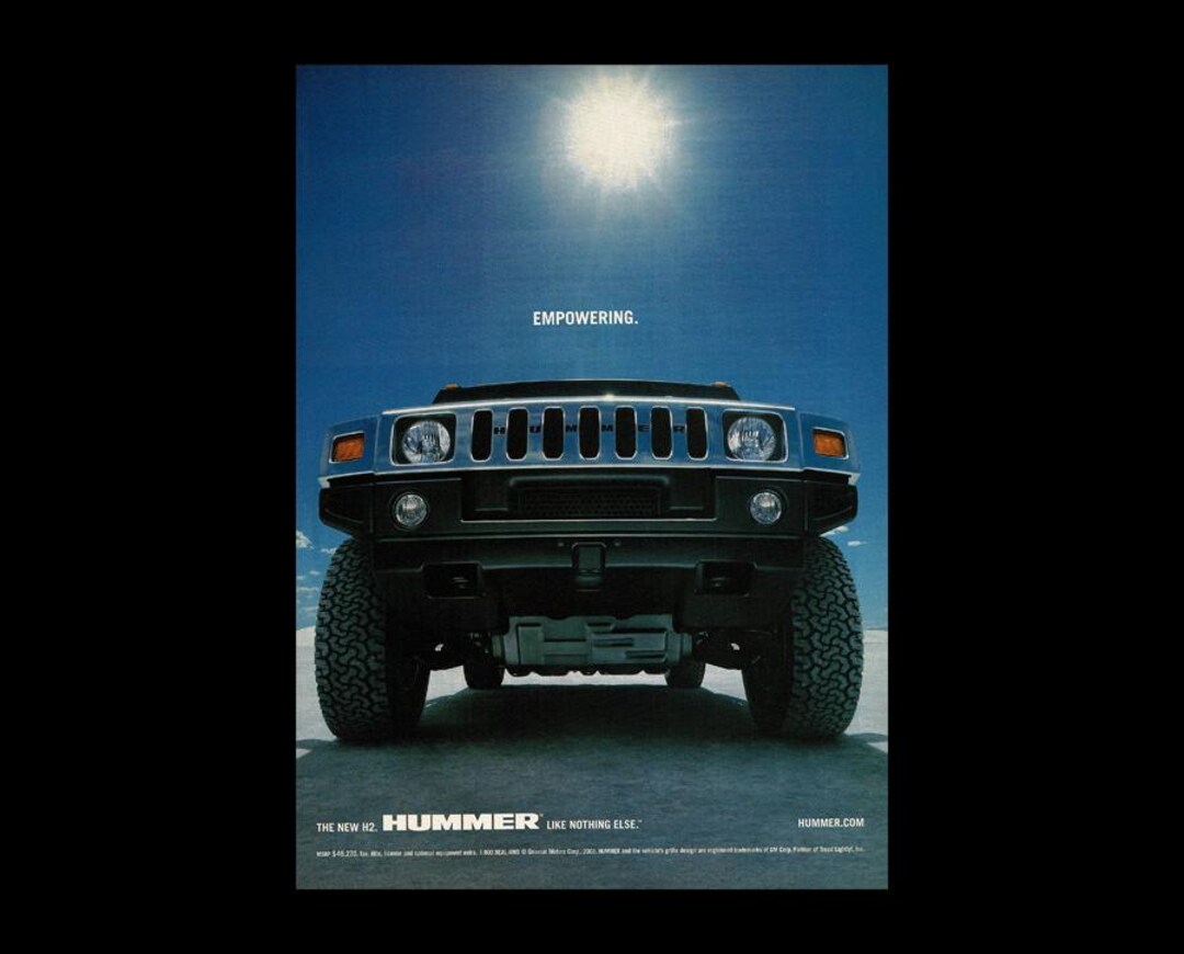 2003 Hummer H2 Original Magazine Ad - Etsy
