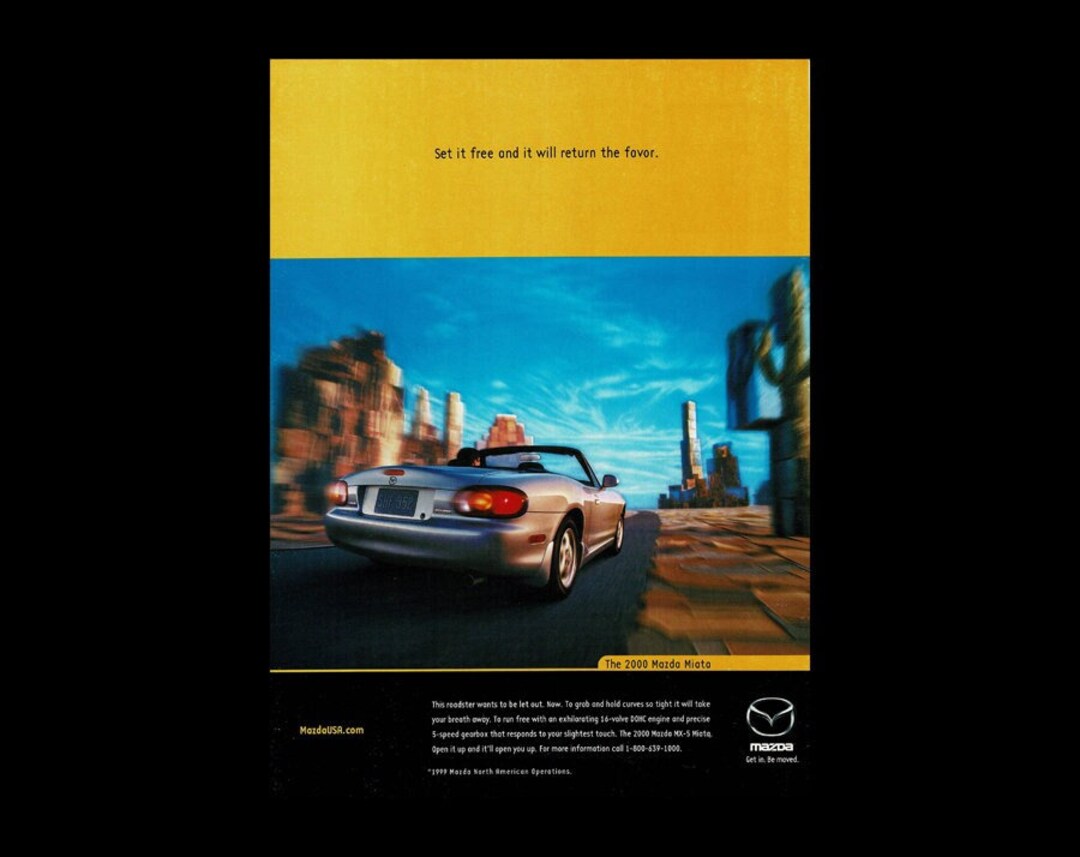 2000 Mazda Miata Original Magazine Ad - Etsy