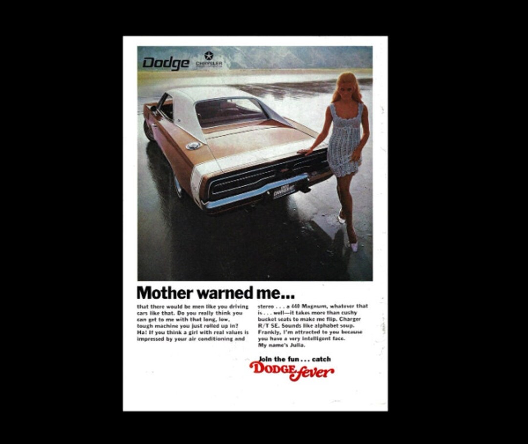 1969 Dodge Charger R/T Original Magazine Ad - Etsy