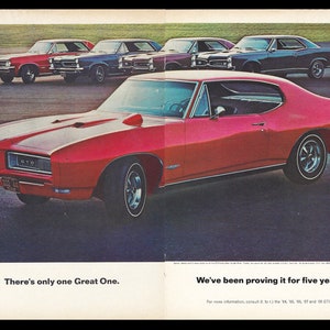 1968 Pontiac GTO Original Magazine Ad - Etsy