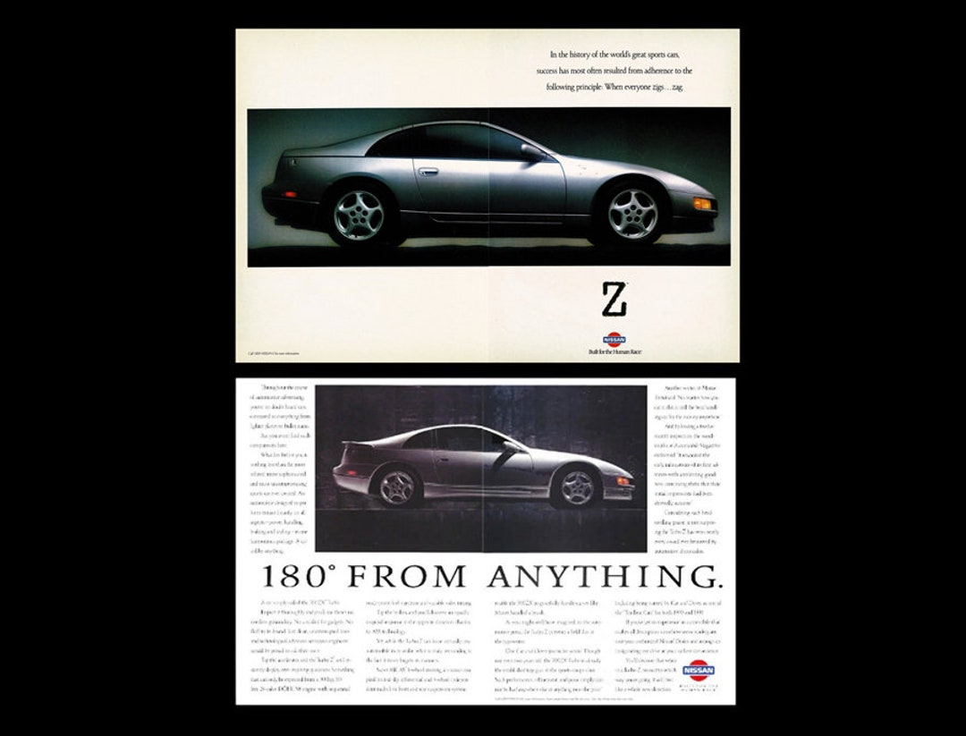 Two Nissan 300ZX Original Magazine Ads One Time Only - Etsy