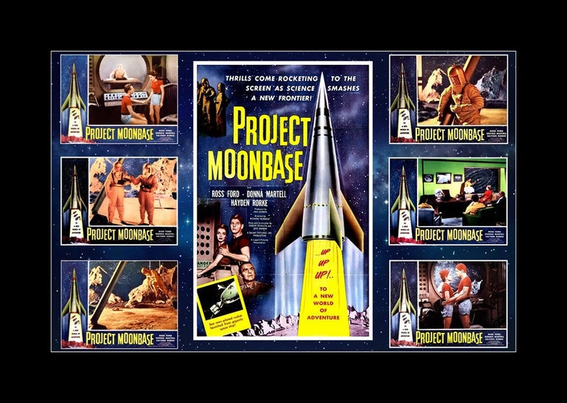 1953 project Moonbase Science Fiction Movie Poster - Etsy