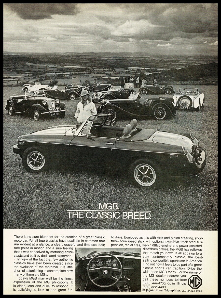 1980 MG MGB Original Magazine Ad - Etsy