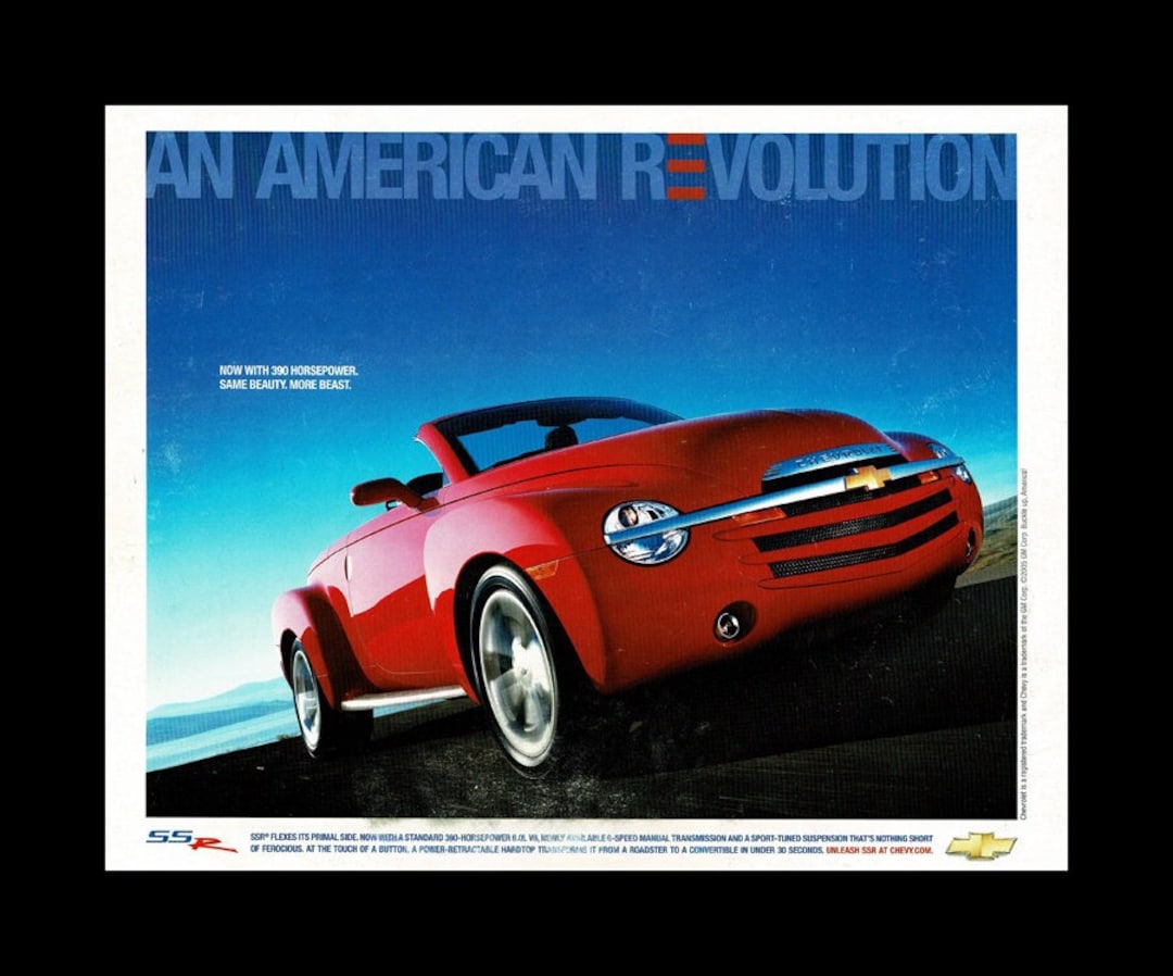2000's Chevy SSR Original Magazine Ad - Etsy