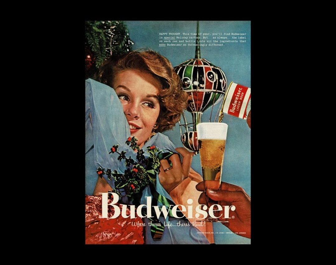 1958 Budweiser Beer Original Magazine Ad - Etsy