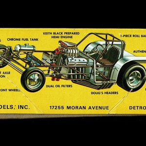 Johan Dodge Challenger Funny Car Drag Racer Vintage Model Kit 1/25 ...