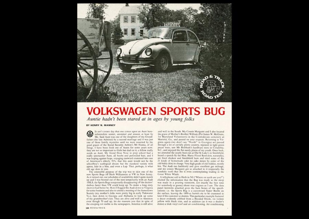 1973 VW Beetle Sports Bug Original Magazine Road Test - Etsy