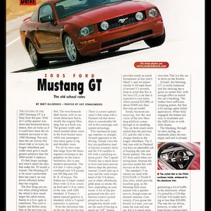 Ford Mustang GT Original Magazine "first Drive" Preview Road Test - Etsy
