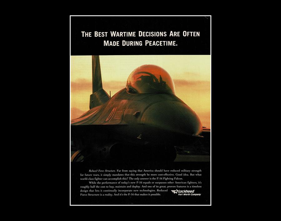 1994 Lockheed F-16 Fighter Aircraft Original Magazine Ad - U.S. Air ...