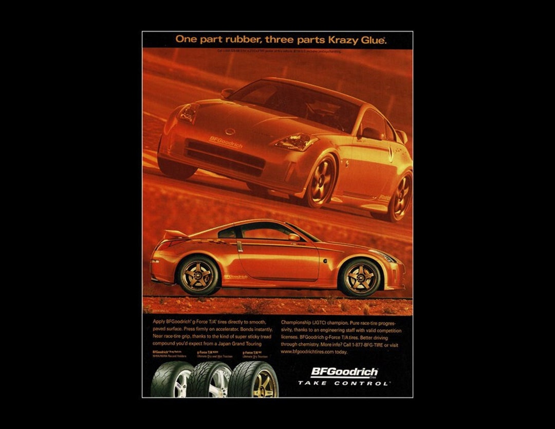 2003 Nissan 350Z Original Magazine Ad - BF Goodrich Tires - Etsy