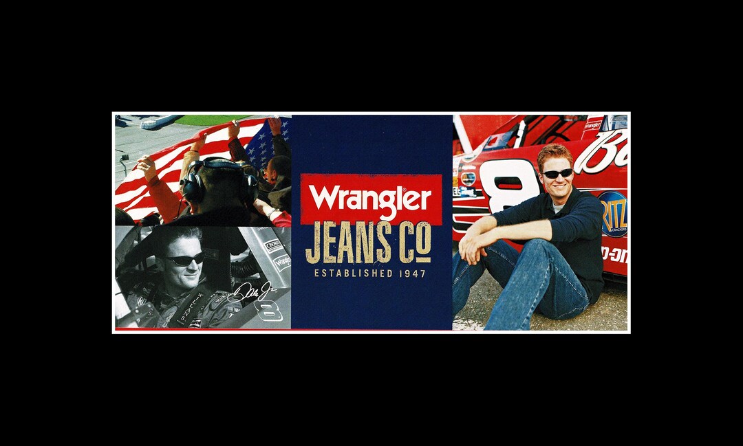 2004 Dale Earnhardt Jr. NASCAR Driver Original Magazine Ad : Wrangler ...