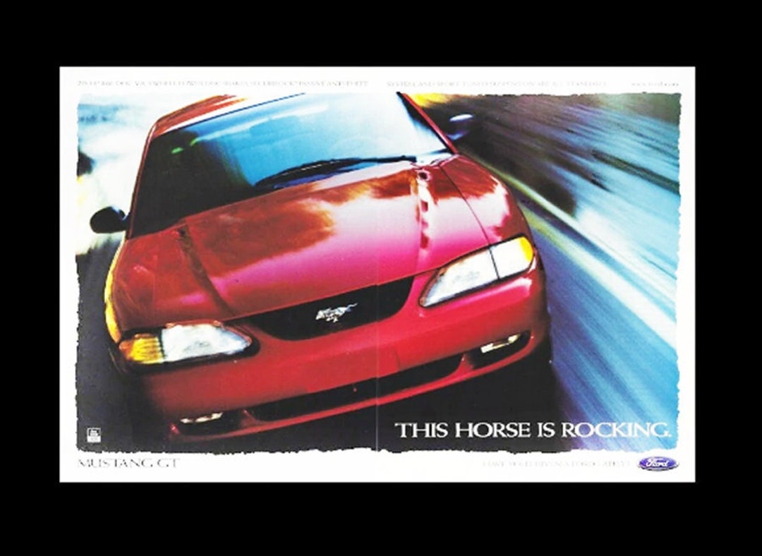 1997 Ford Mustang GT Original Magazine Ad - Etsy