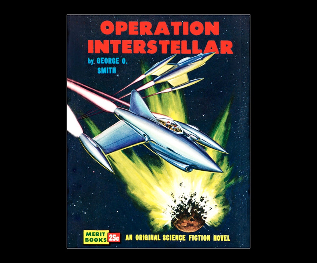 1940's Operation Interstellar Science Fiction & Fantasy Pulp Magazine Cover Poster Print - Retro ...