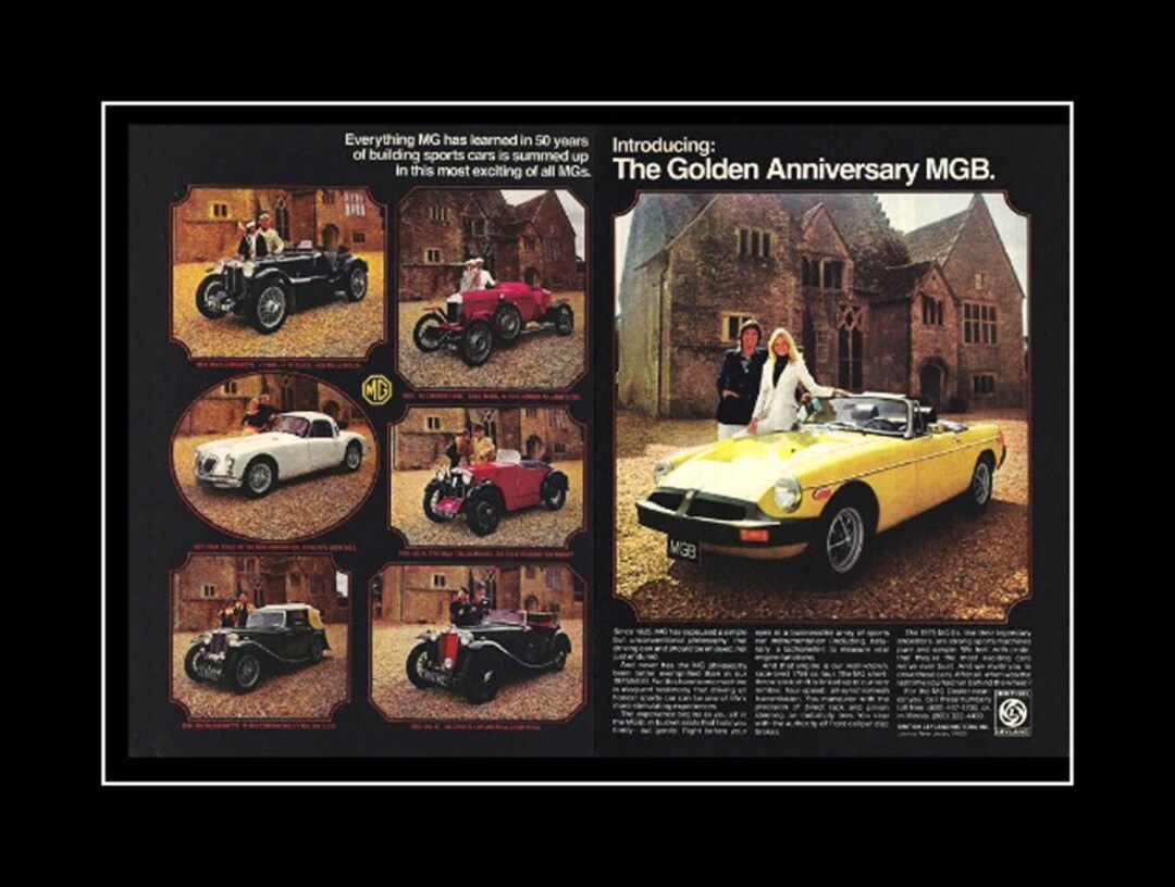 1975 MG MGB Original Magazine Ad - Etsy