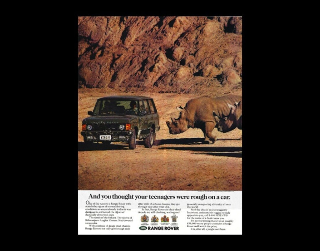 1990 Land Rover Range Rover Original Retro Magazine Ad - Etsy
