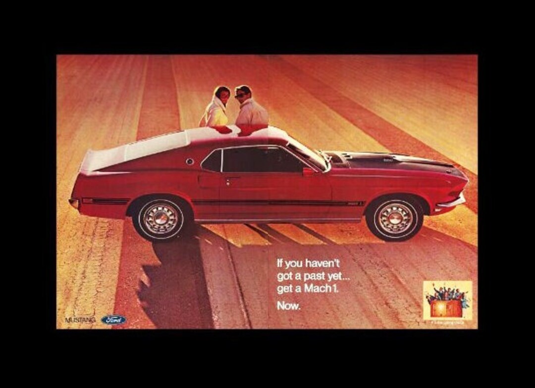 1969 Ford Mustang Mach 1 Original Magazine Ad - Etsy