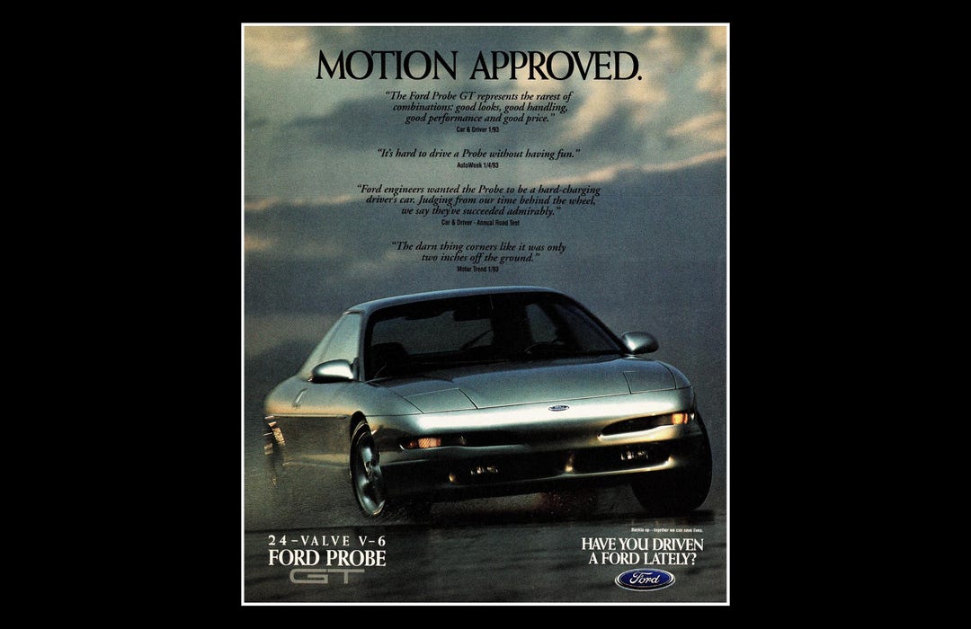 1994 Ford Probe Original Magazine Ad - Etsy