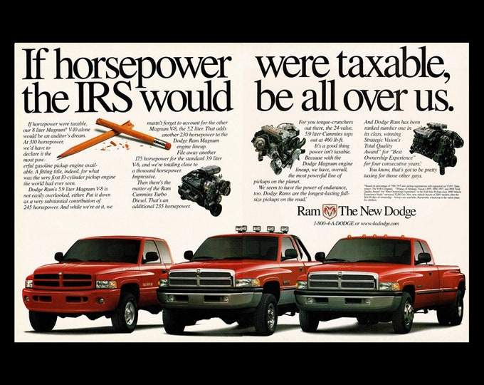 1999 Dodge Ram Pick up Truck Original Magazine Ad - Etsy