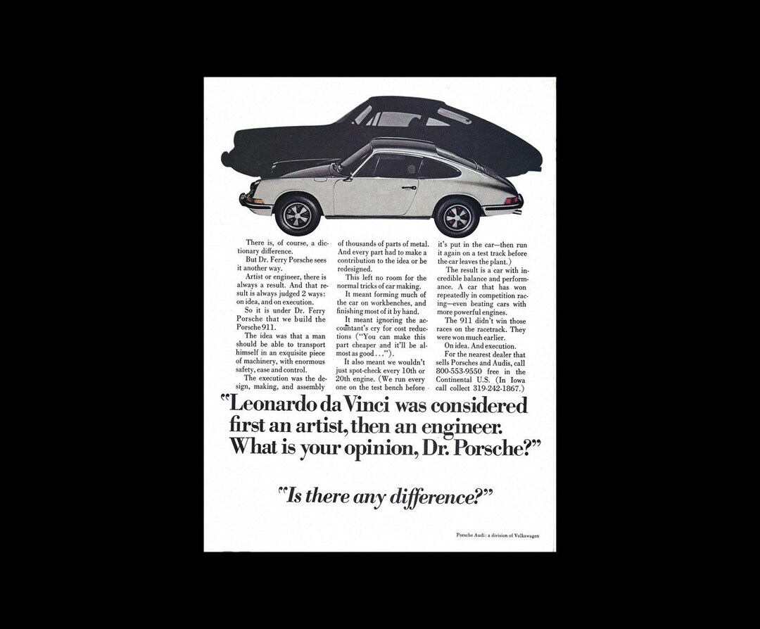 1971 Porsche 911 Original Magazine Ad - Etsy