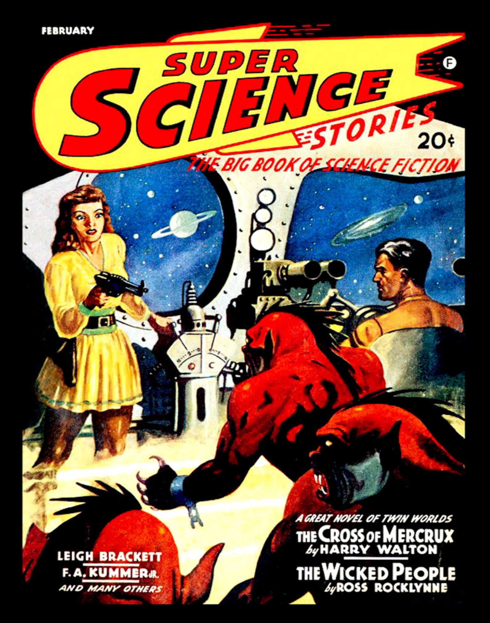 1940's Super Science Fiction Stories Pulp Magazine Cover - Etsy