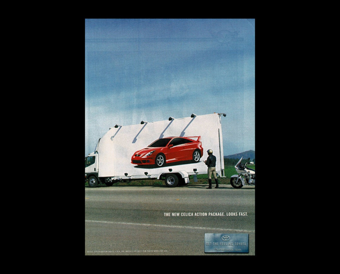 2002 Toyota Celica Original Magazine Ad - Etsy